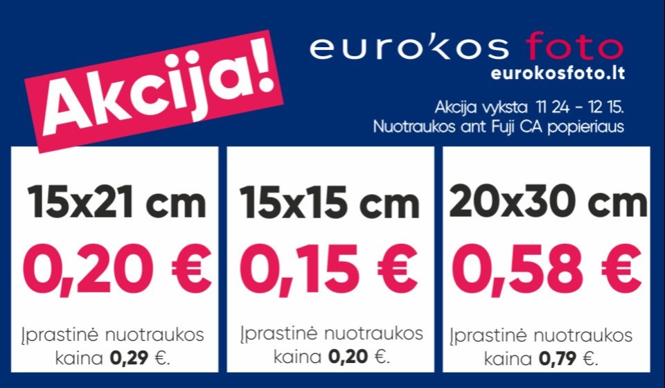 Eurokos Foto | Nuotraukų užsakymas internetu, spausdinimas